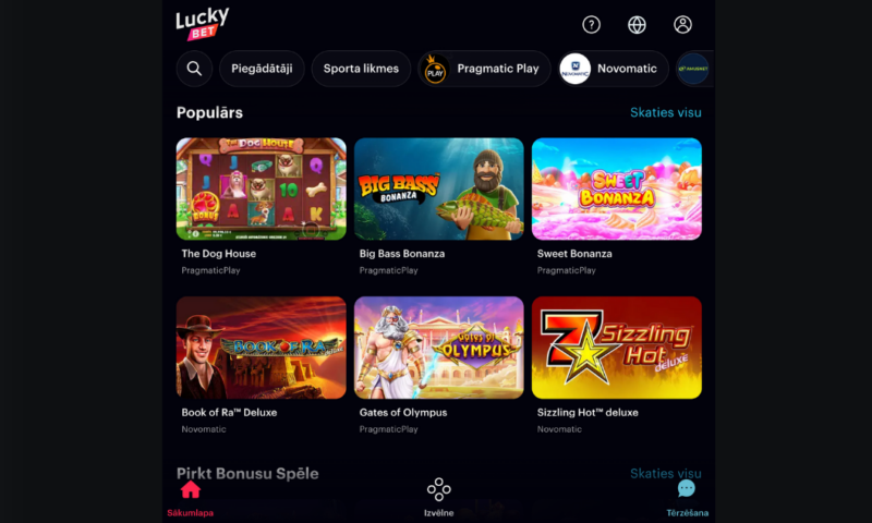 LuckyBet Kazino 🎖️ 100 Bezriska Griezieni